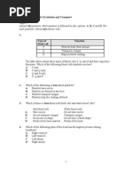 Science Form 3 Chapter 1 Stimulus & Response (Multiple Choice Questions ...