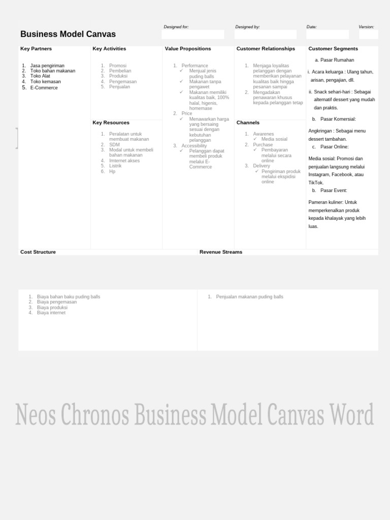 Business-Model-Canvas TEMPLATE-1 | PDF
