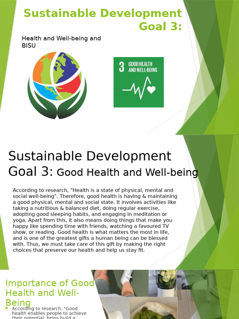 SDG 3 and BISU 1 - Completed | PDF | Mental Health | Health Sciences