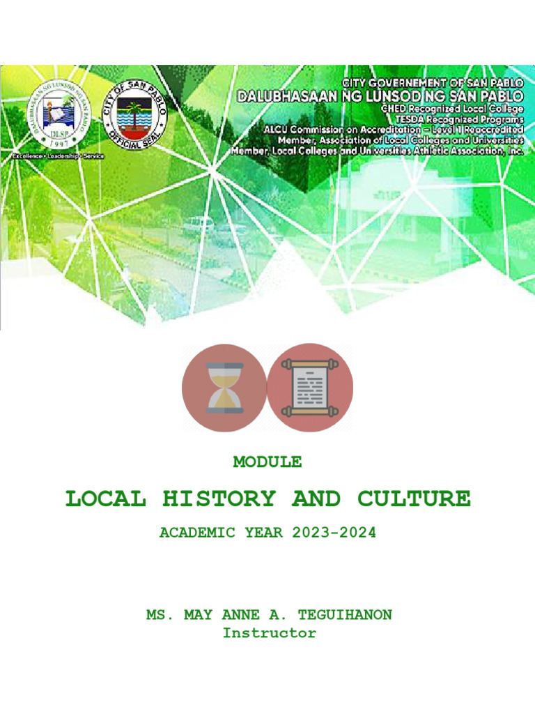 LocHist Module (Week 1-6) | PDF | Agriculture | Amulet