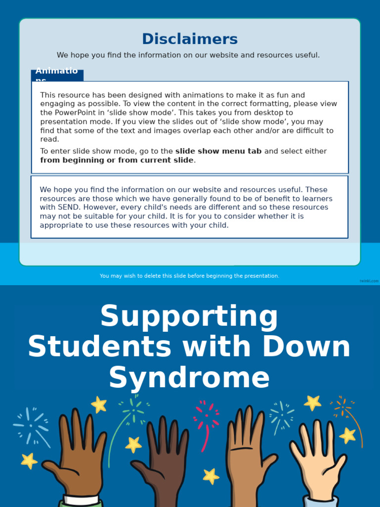 Supporting Students with Down Syndrome | PDF | Down Syndrome | Learning ...