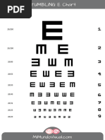 Snellen A4 3m Compiled Binit | PDF | Visual Acuity | Vision