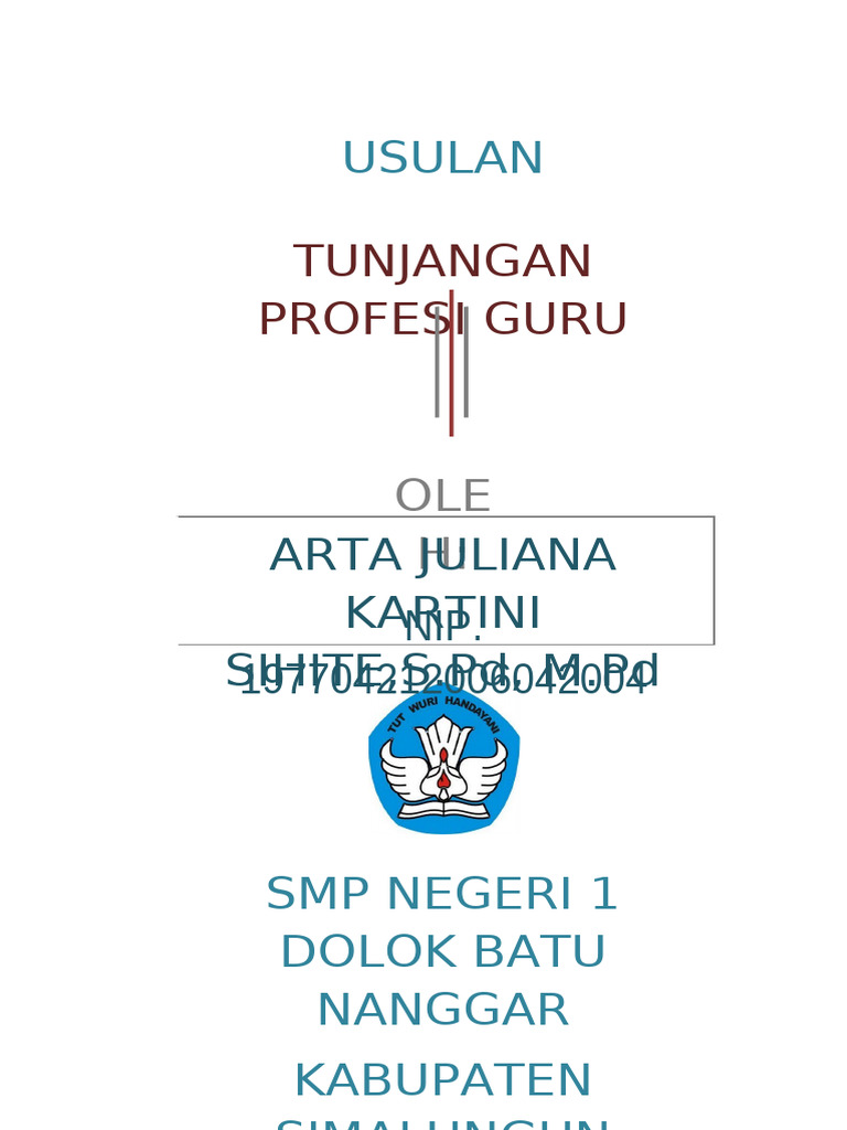COVER Tunjangan Provesi | PDF | Ilmu Sosial