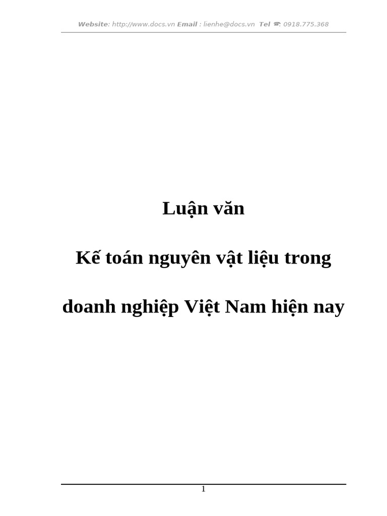 kế toán NVL | PDF