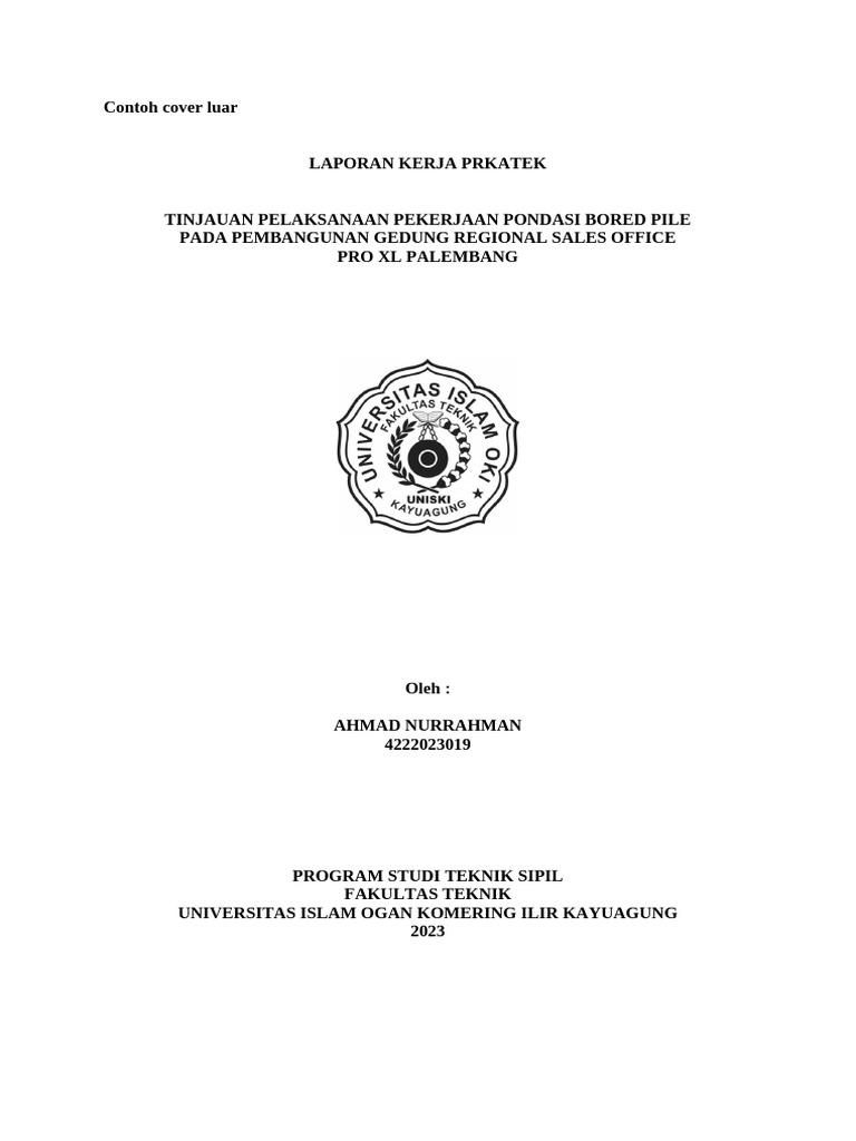 Cover, Hal Pengesahan, Hal Persetujuan | PDF