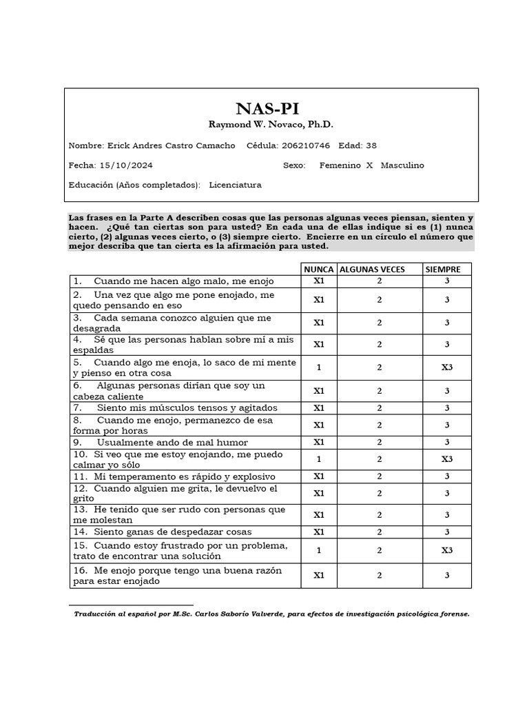 Test de Naspi 2 1 | PDF