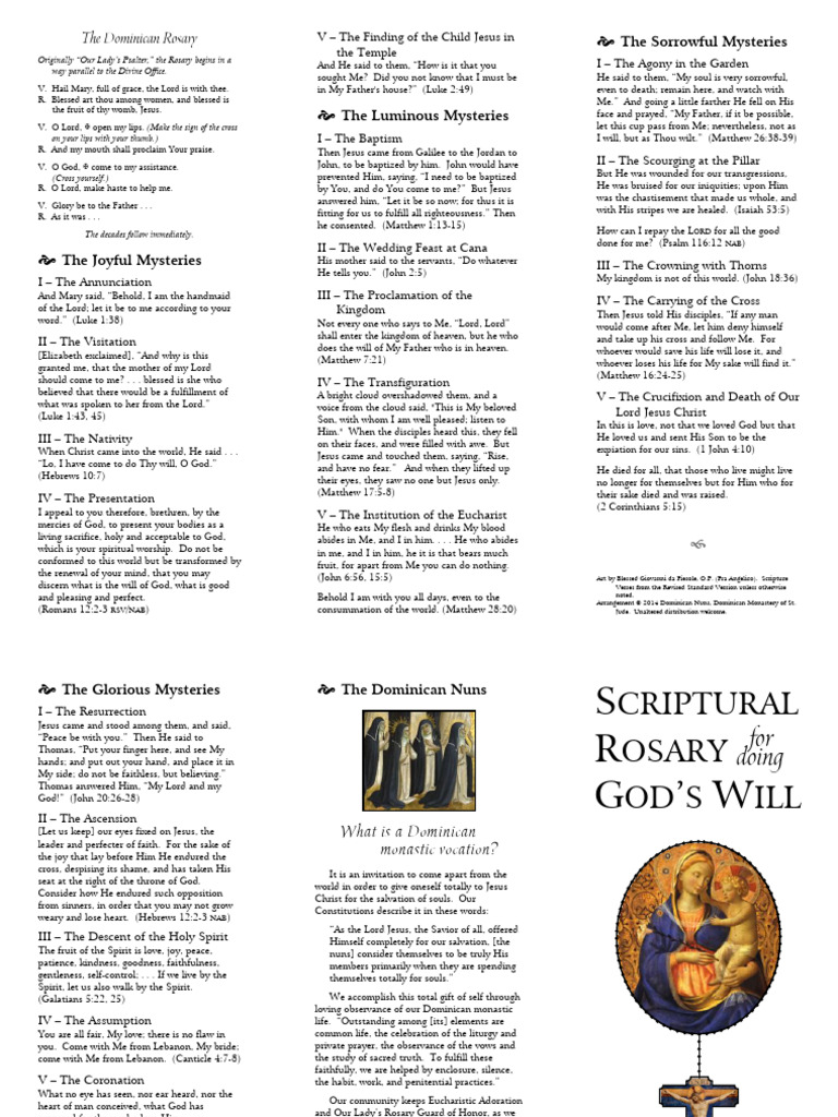 Scriptural Rosary | PDF | Jesus | Rosary