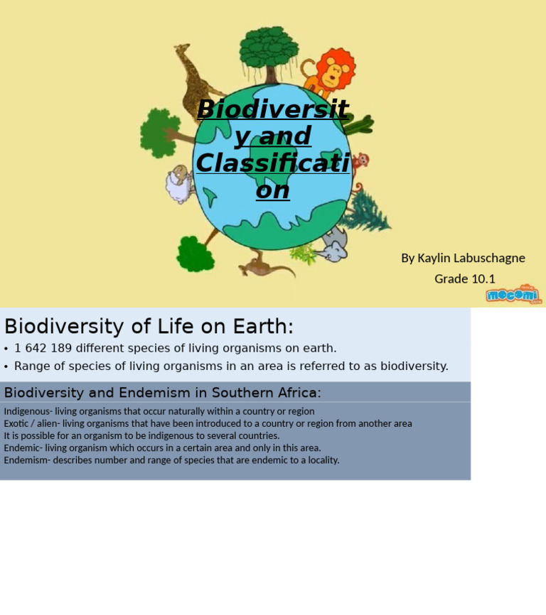 Biodiversity and Classification | PDF | Home & Garden | Science ...