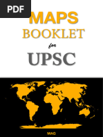 UPSC Maps Booklet for CSE Prelims | PDF | Earth Sciences