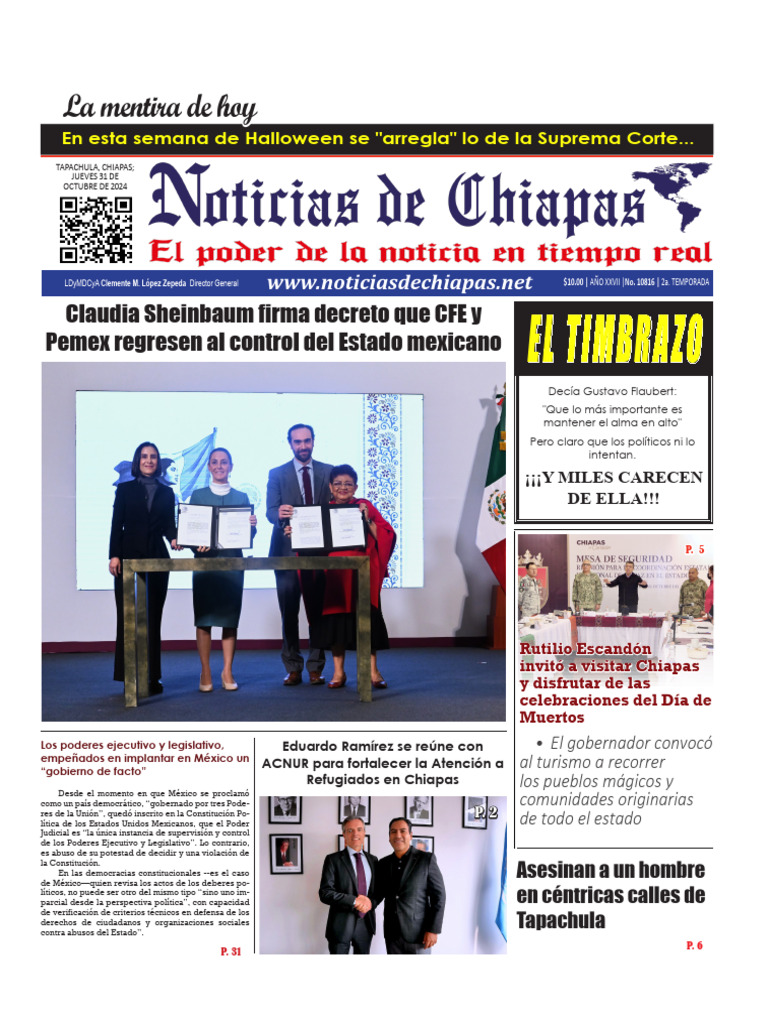 Reunión Eduardo Ramírez y ACNUR Chiapas | PDF | México | Chiapas