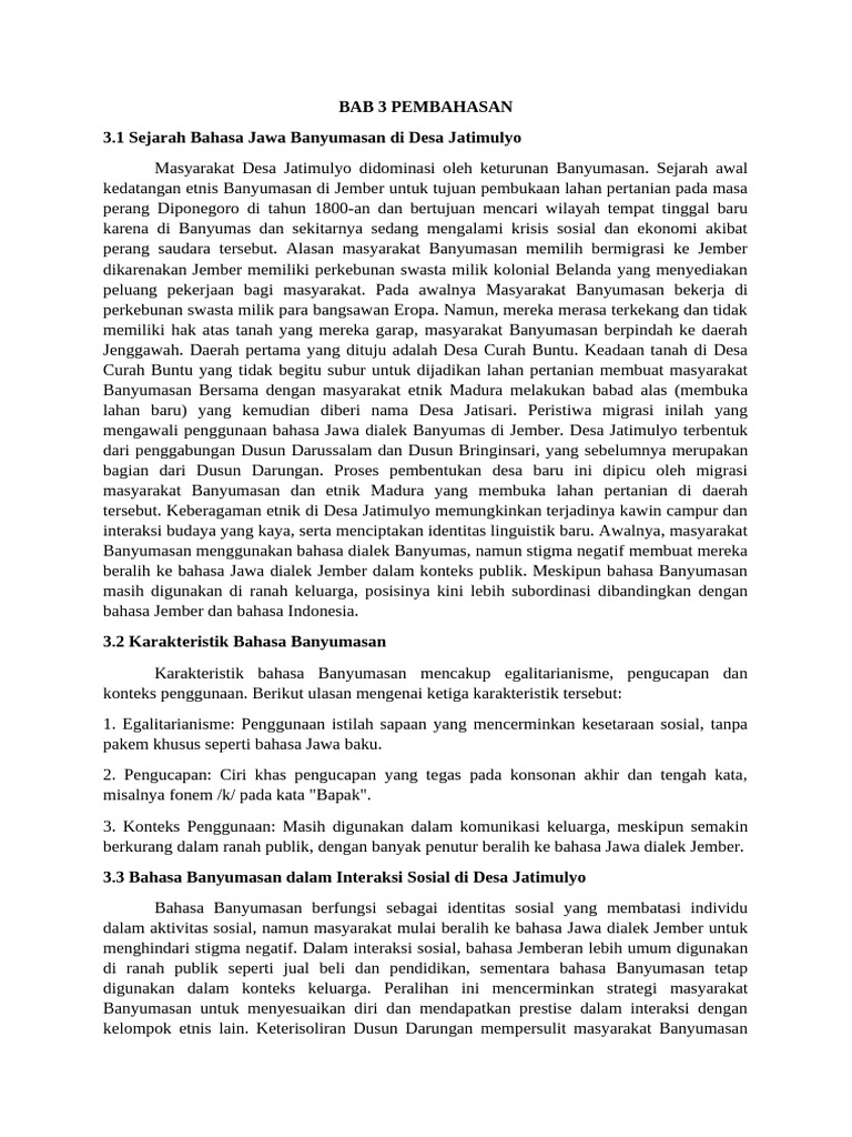 Bab 3 Pembahasan | PDF