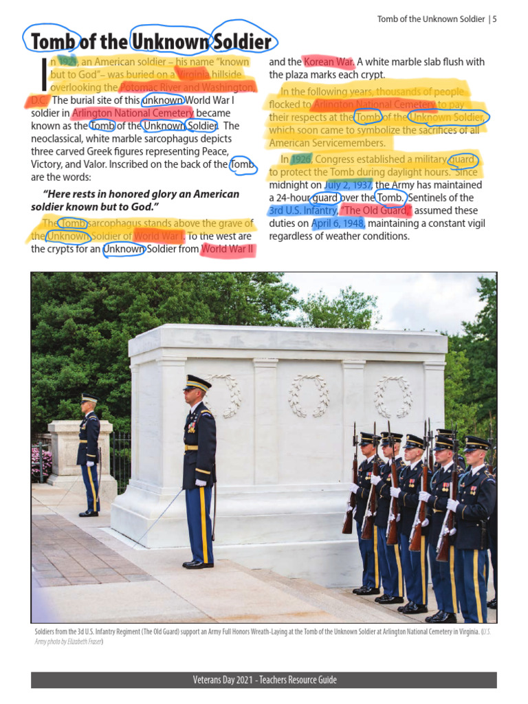 Veterans Day 2 | PDF | Arlington National Cemetery | Military
