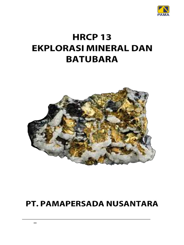 HRCP 13. Eksplorasi Mineral Dan Batubara | PDF | Teknologi & Rekayasa