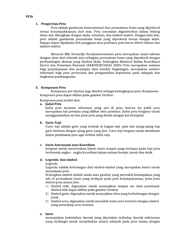 Materi Peta, PJ, Sig | PDF