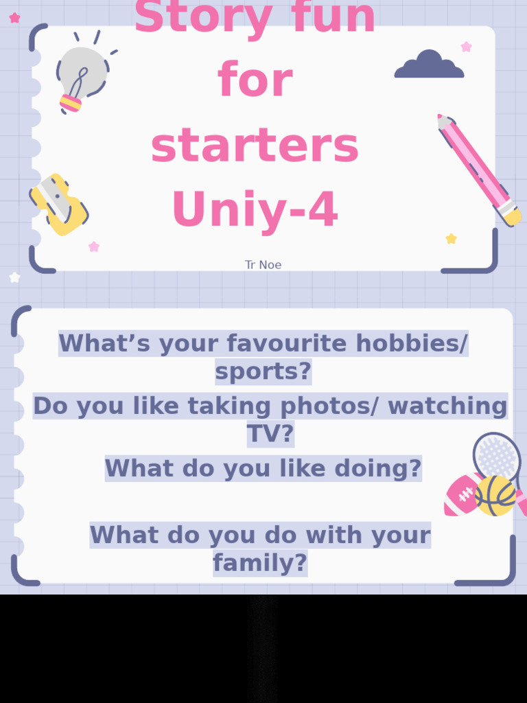 Story Fun For Starters Unit-4 | PDF | Cooking, Food & Wine