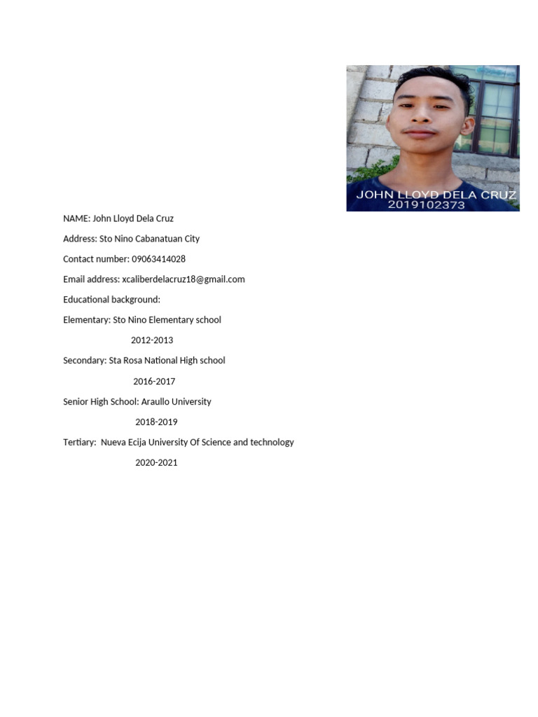 Dela Cruz, John Lloyd D. BSBA-2O | PDF