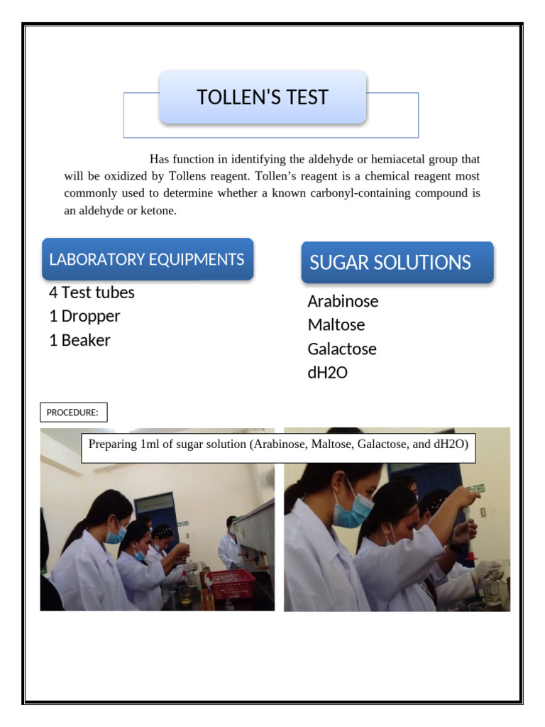 Carbohydrate Tests: Tollen's, Mucic, Fermentation | PDF | Glucose ...