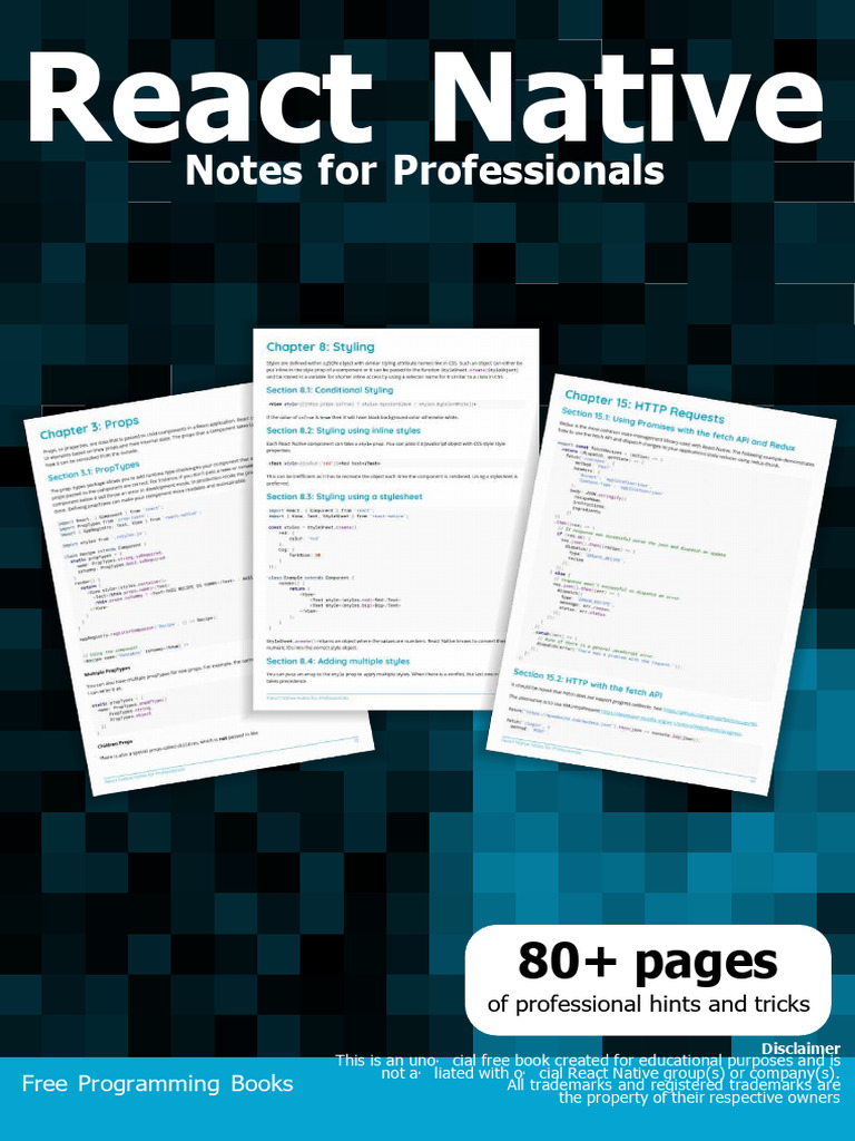 React Native Notes For Professionals | PDF | Android (Operating System ...