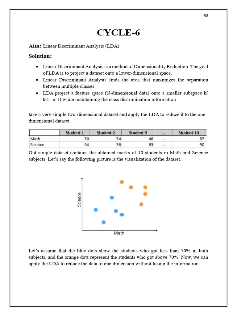 Linear Discriminant Analysis Guide | PDF
