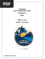 Grade 10 Tourism Data Handling Task 2024 | PDF | Tourism