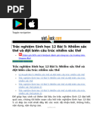 04. Nst Và Đột Biến Nst | PDF