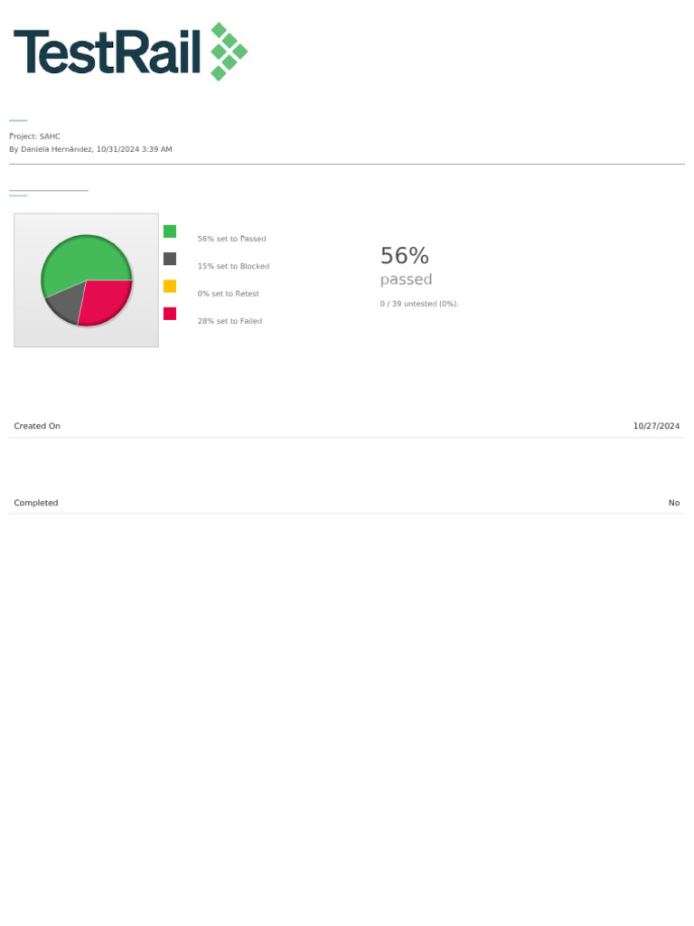 Testrail Report 5 | PDF | Informática | Software