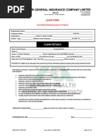 Sample NIC Claim Form | PDF | Public Services | Medicine