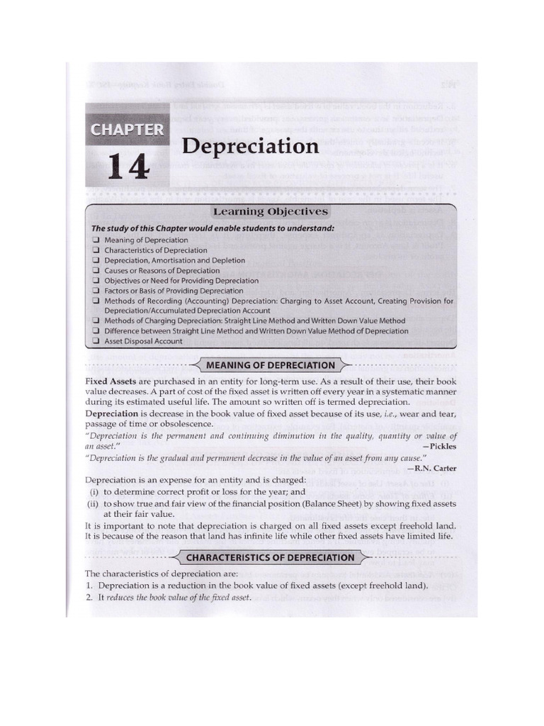 Depreciation - TSG-2024 | PDF