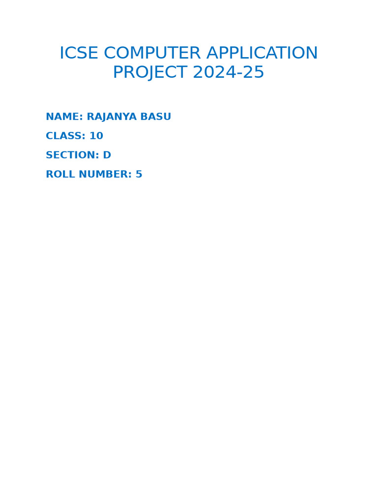 ICSE Class 10 Java Projects | PDF | String (Computer Science) | Integer (Computer Science)