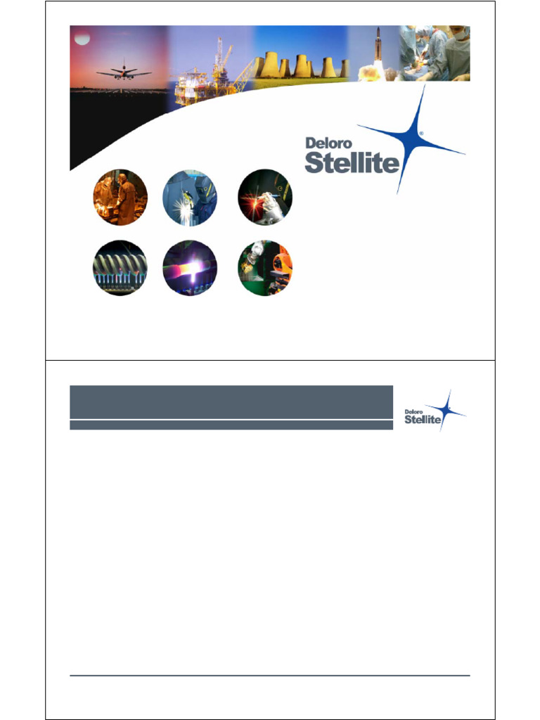 FusionStell Cladding Deloro Stellite Group DCU Galveston 2012 | PDF ...