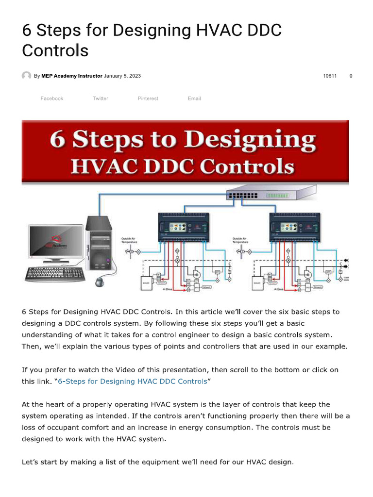 6 Steps For Designing HVAC DDC Controls | PDF