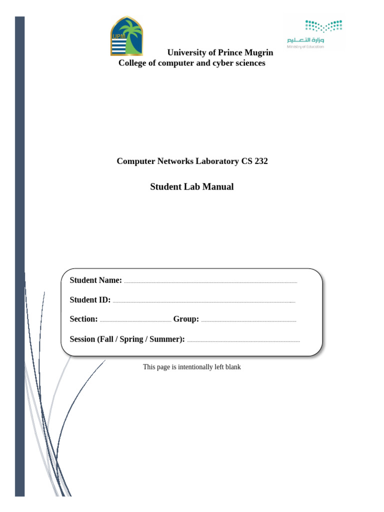 CS 232 Lab Manual - Marwa | PDF | Router (Computing) | Computer Network