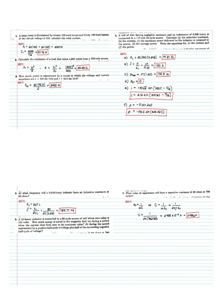 Electrification Problems Sets | PDF