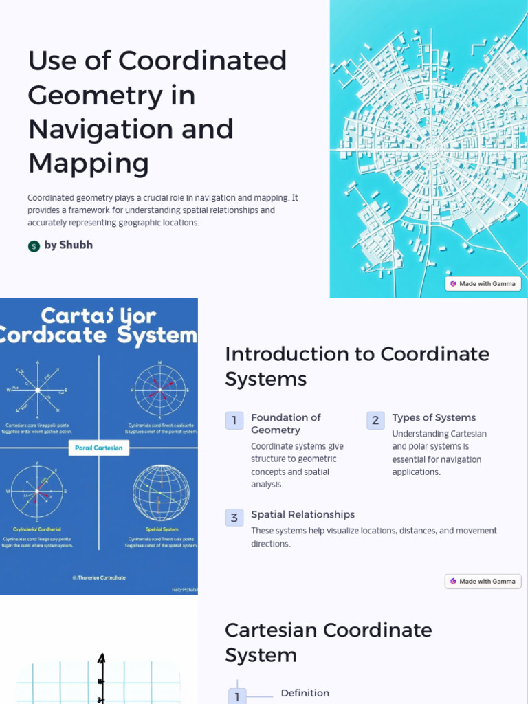 Coordinate Geometry in Navigation | PDF | Coordinate System | Navigation