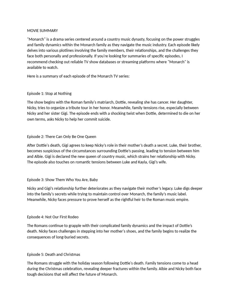 Movie Summary | PDF