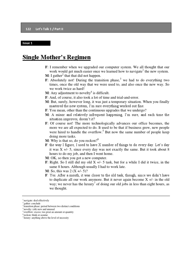 Lets Talk Part 2 Issue 1 - 2 | PDF | Sleep