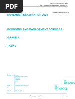 GRD 8 Ems Term 1 Exam | PDF | Equity (Finance) | Taxes