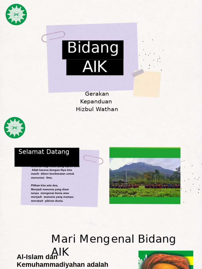 Bidang AIK | PDF