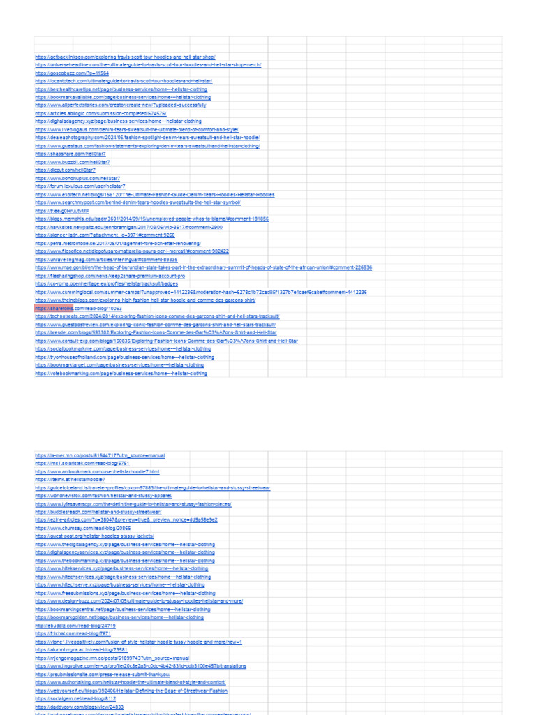 Hellstar Backlinks - Sheet1 | PDF | Business | Technology & Engineering