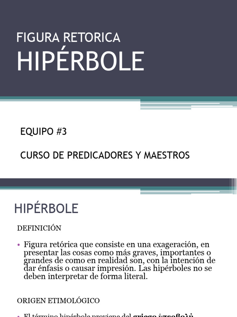 Definición y Ejemplos de Hipérbole | PDF | Religión y espiritualidad