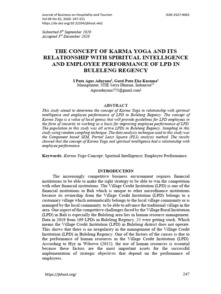 The Concept of Karma Yoga and Its Relati C50a16c8 | PDF | Āstika ...
