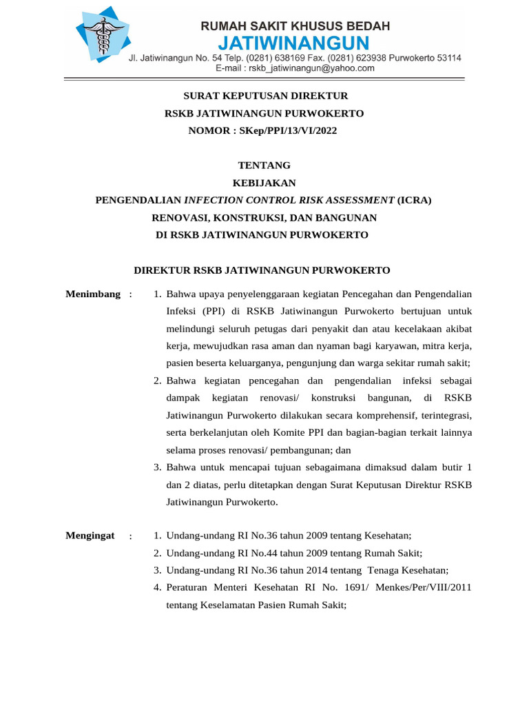 Kebijakan ICRA Renovasi | PDF