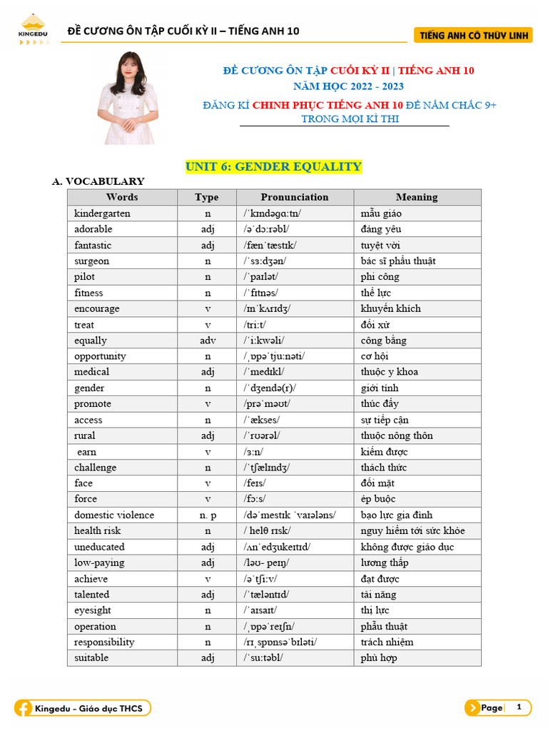 17-04-2023 - De-Cuong-Cuoi-Hk2-Anh-10 | PDF