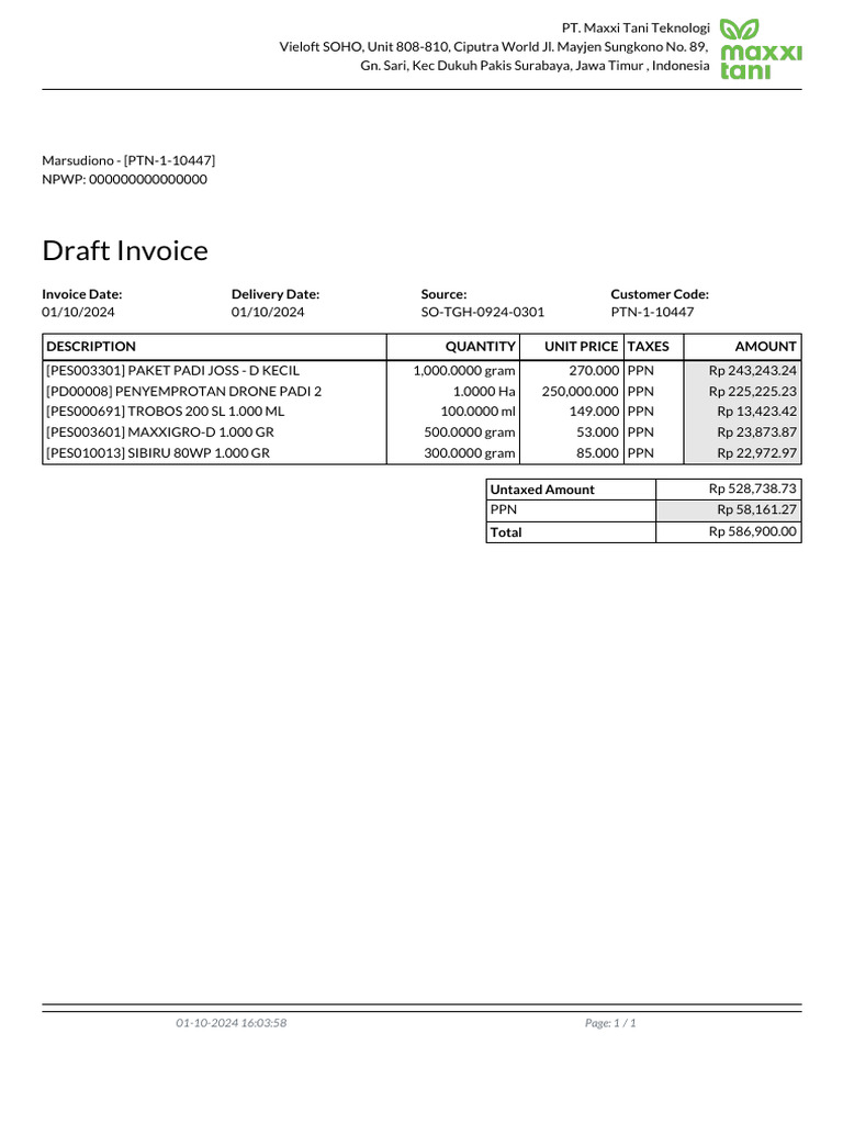 Draft Invoice ( - 153602) | PDF