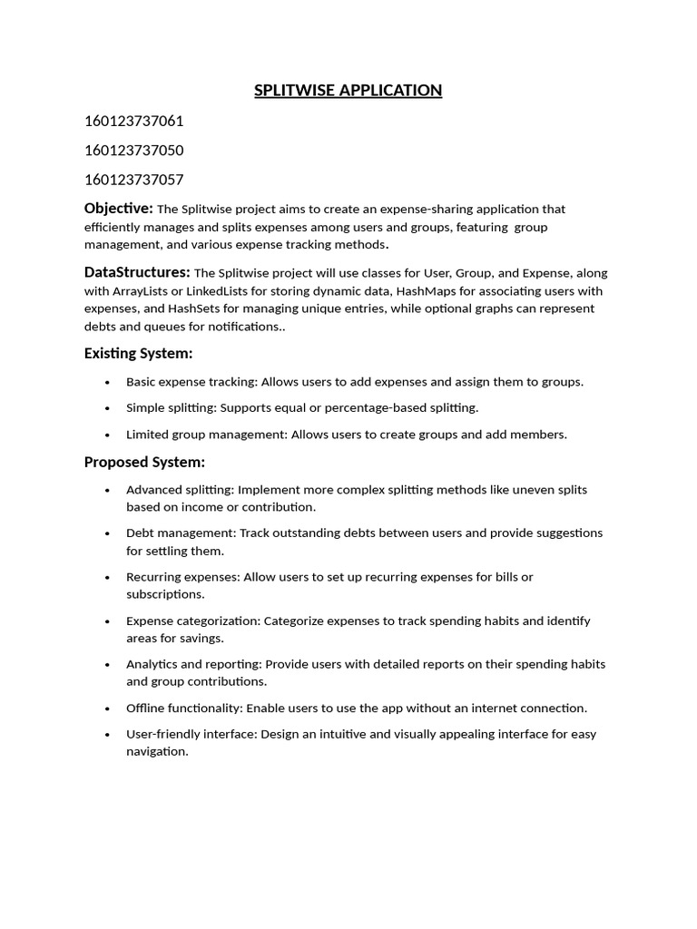 SPLITWISE | PDF | Business