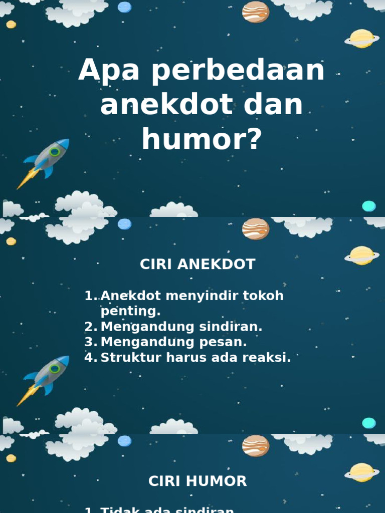 Perbedaan Anekdot Dan Humor | PDF | Sains & Matematika