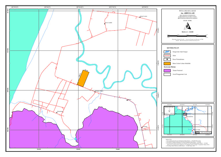 Peta Lokasi Lahan Abdullah | PDF