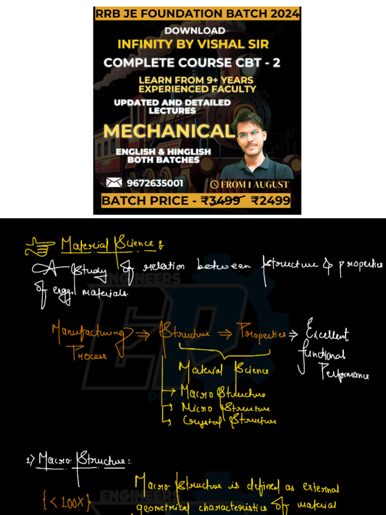 Lec 1 Properties of Materials | PDF