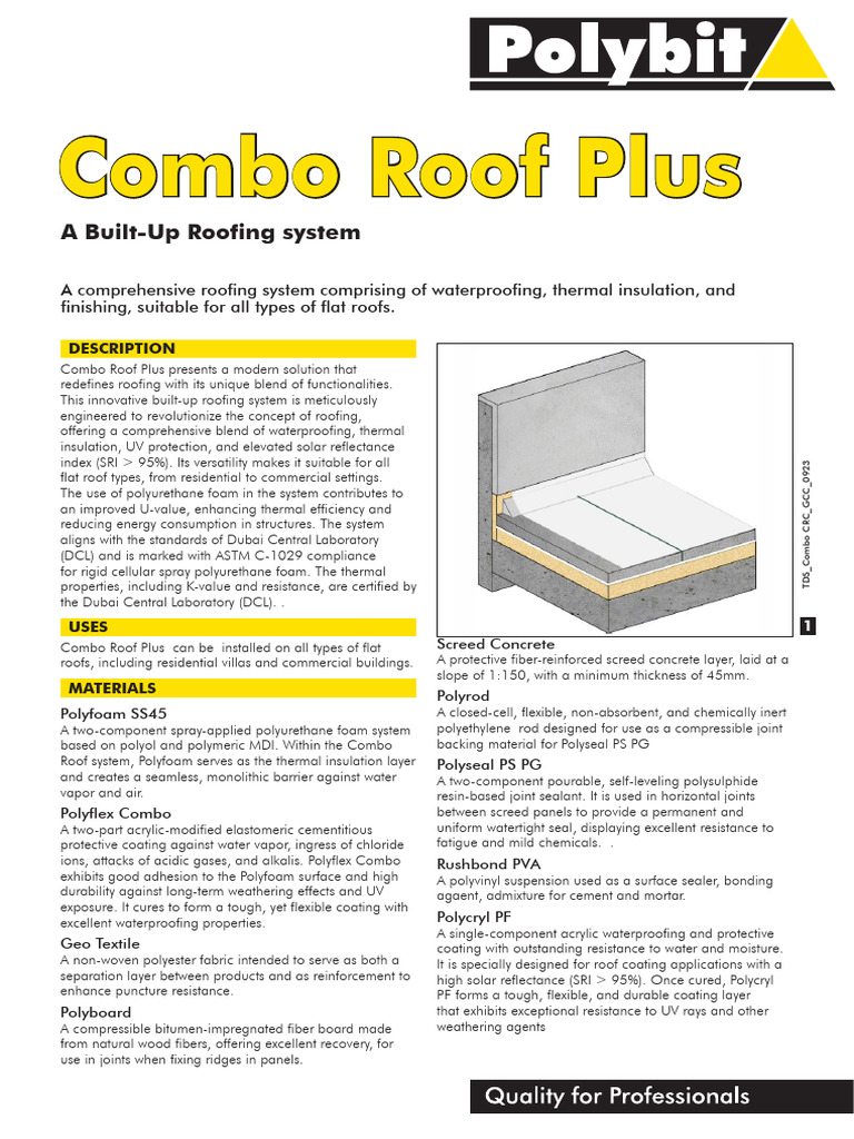 Combo Roof Plus Waterproofing System | PDF | Polyurethane | Concrete