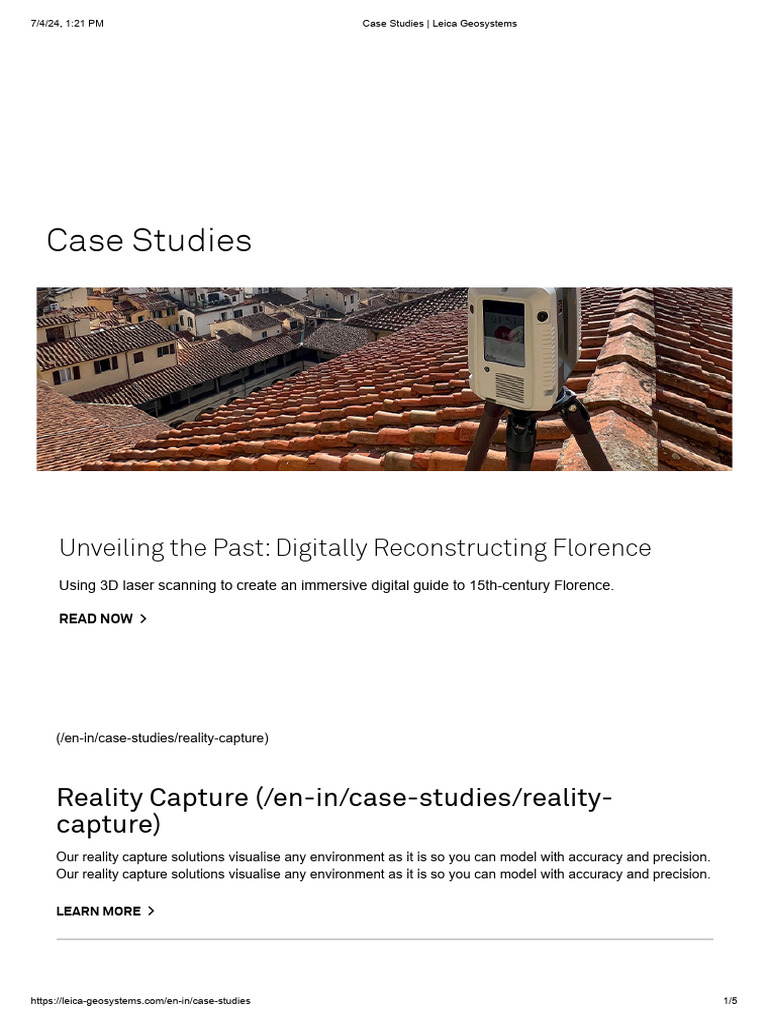 Case Studies - Leica Geosystems | PDF | Surveying
